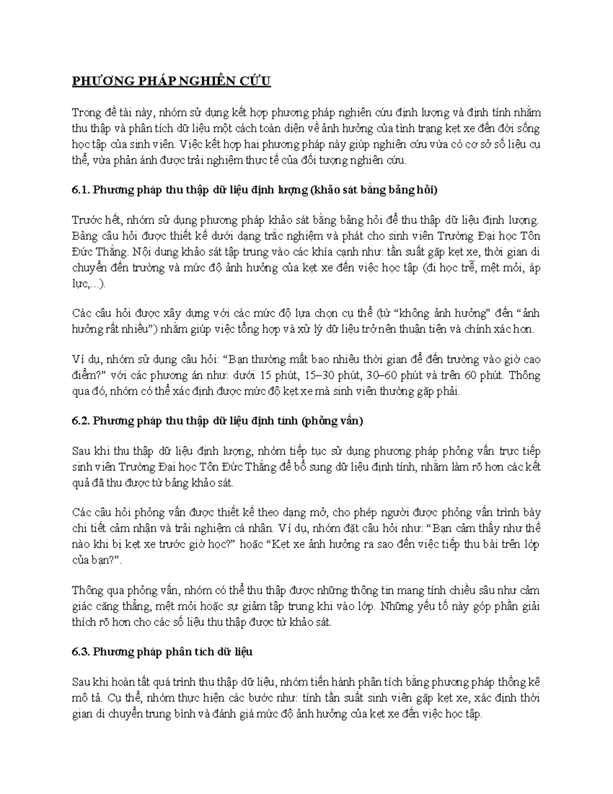 PHƯƠNG PHÁP NGHIÊN CỨU ĐỊNH LƯỢNG VÀ ĐỊNH TÍNH - abcd - Studocu