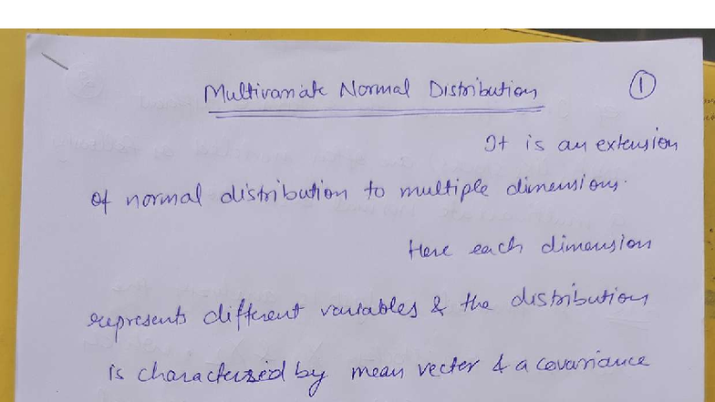 Multivariate Normal Distribution: Concepts & Applications (ACS Unit 2 ...