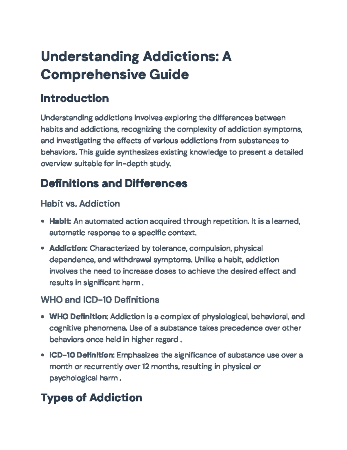 Understanding Addictions: A Comprehensive Guide to Complex Dependencies ...