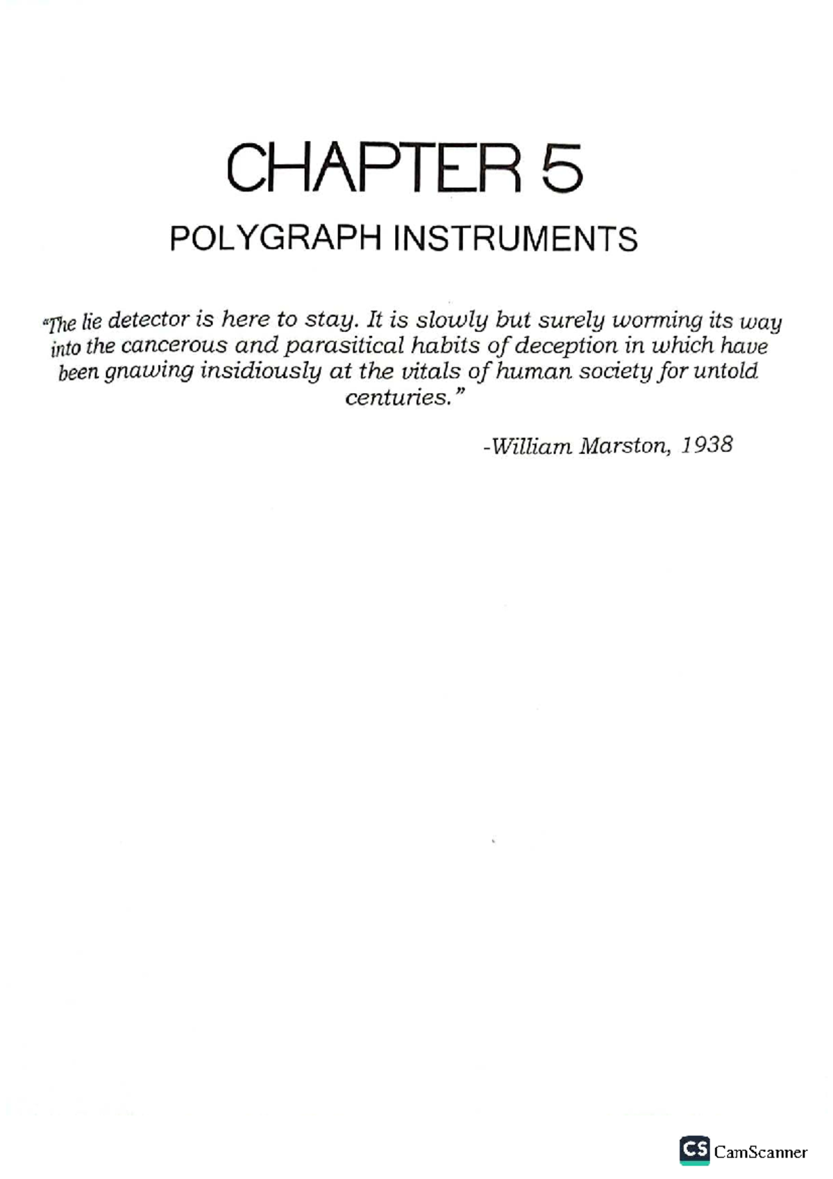 CS 5: Polygraph Instruments - Understanding Their Functionality and ...