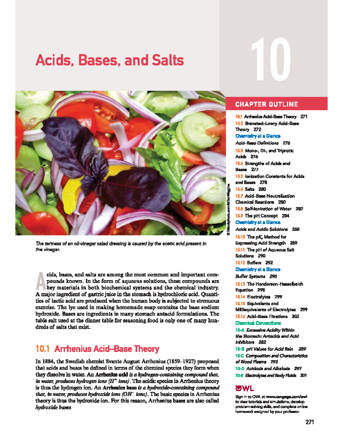 Chapter 10: Acids, Bases, and Salts Overview - Stoker 6th Edition - Studocu
