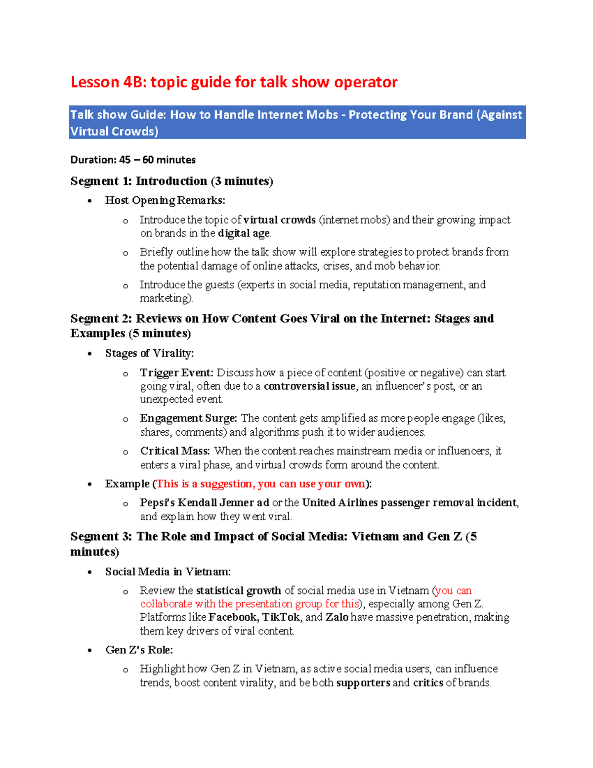 24C2 K49 Talk Show Guide: Managing Internet Mobs & Brand Protection ...