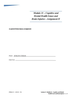 Module 12 Assignment ( Solution) - Module 12 – Health Conditions ...