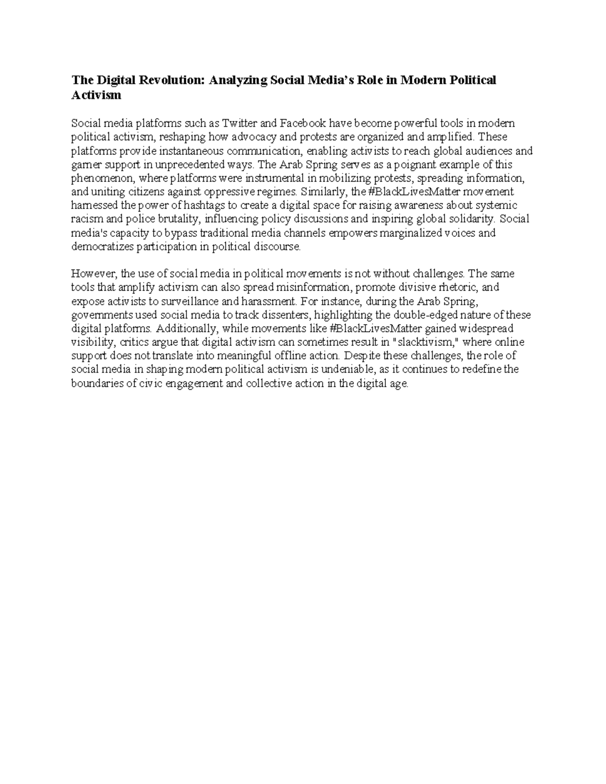 FILE 3 The Digital Revolution Analyzing Social Media’s Role in Modern ...