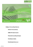 FAC1501 - Unisa - Financial accounting - Studocu