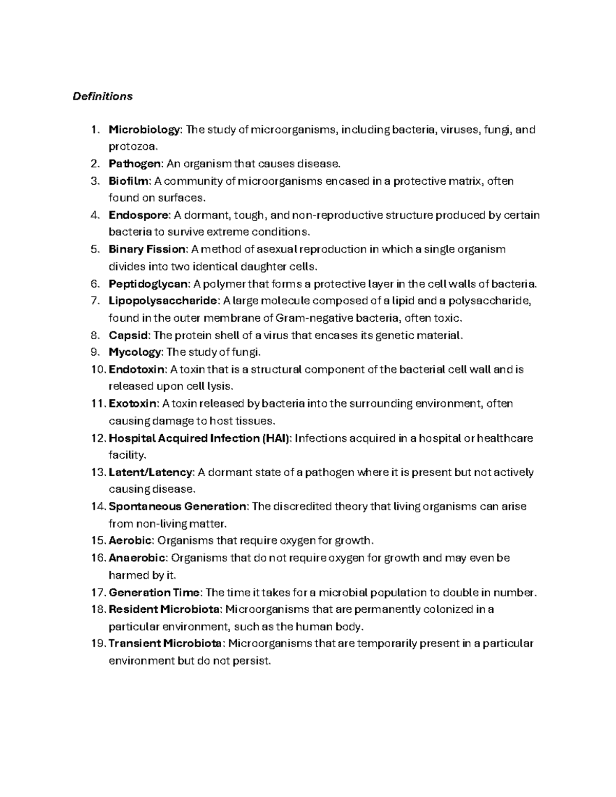 Microbiology 101: Midterm Study Guide and Key Concepts - Studocu