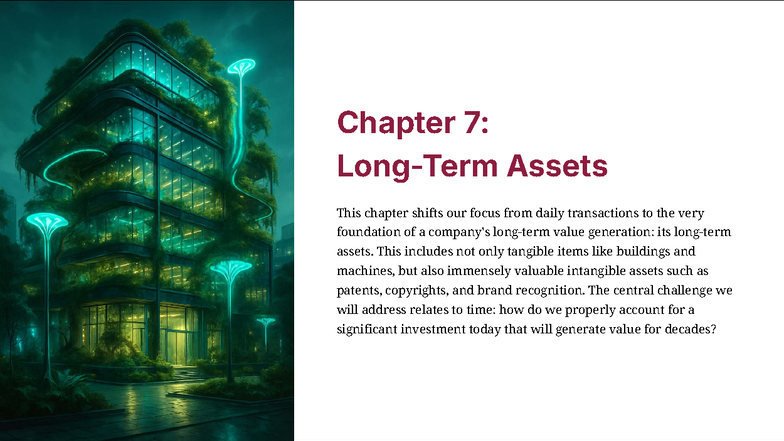 Chapter 7: Long-Term Assets Accounting & Management Insights - Studocu