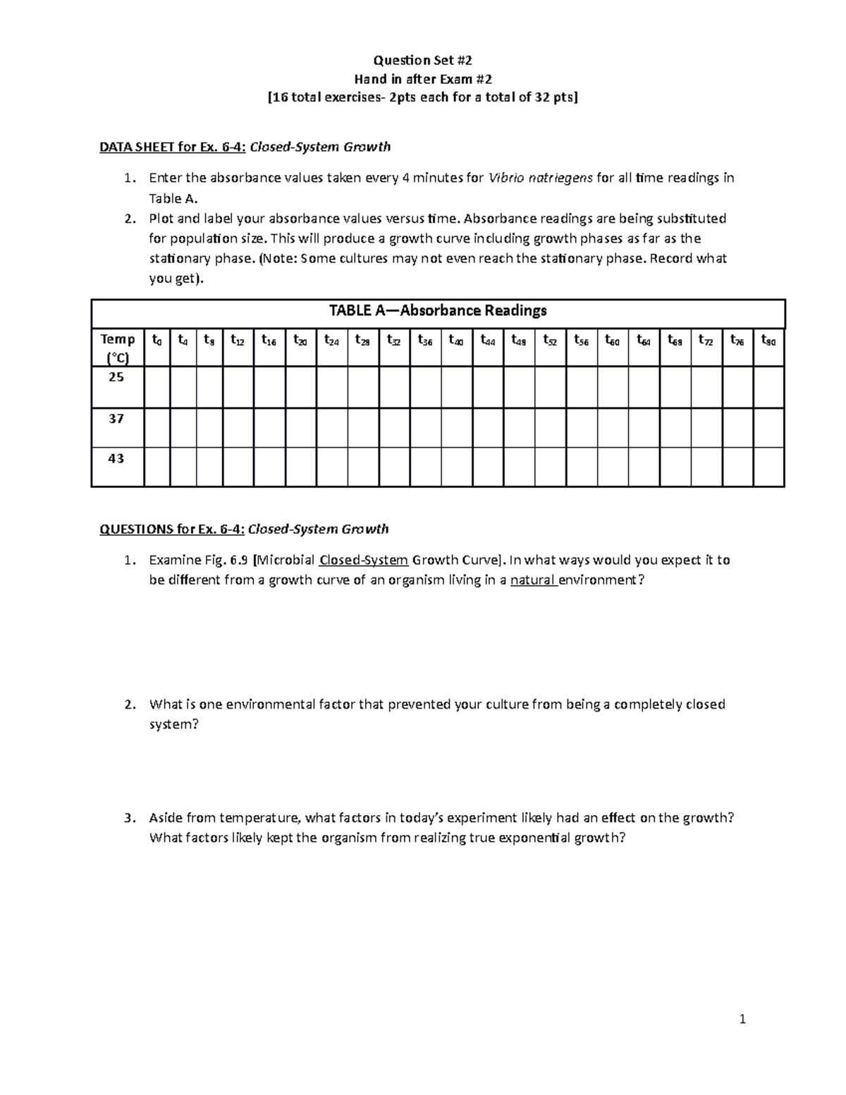 Question Set #2: Exam Review for BSC312 Microbiology Techniques - Studocu