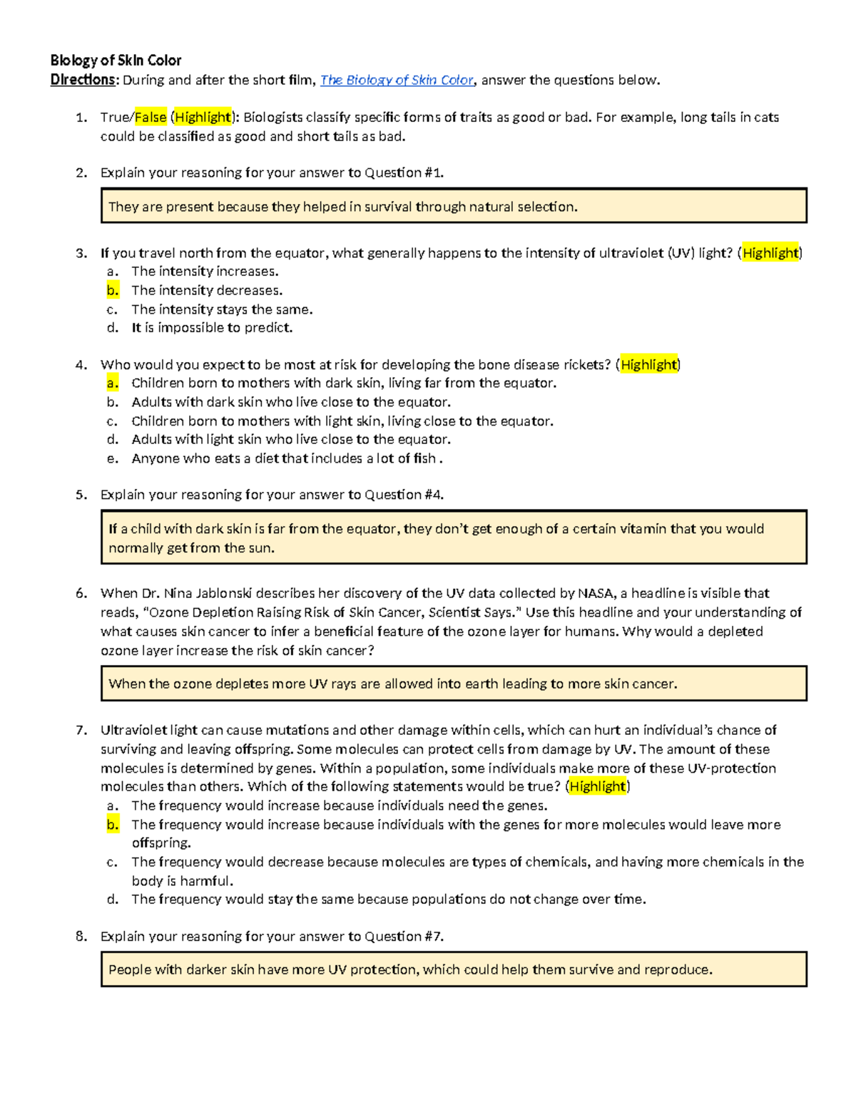 Biology of Skin Color: Insights from Natural Selection and UV Impact ...