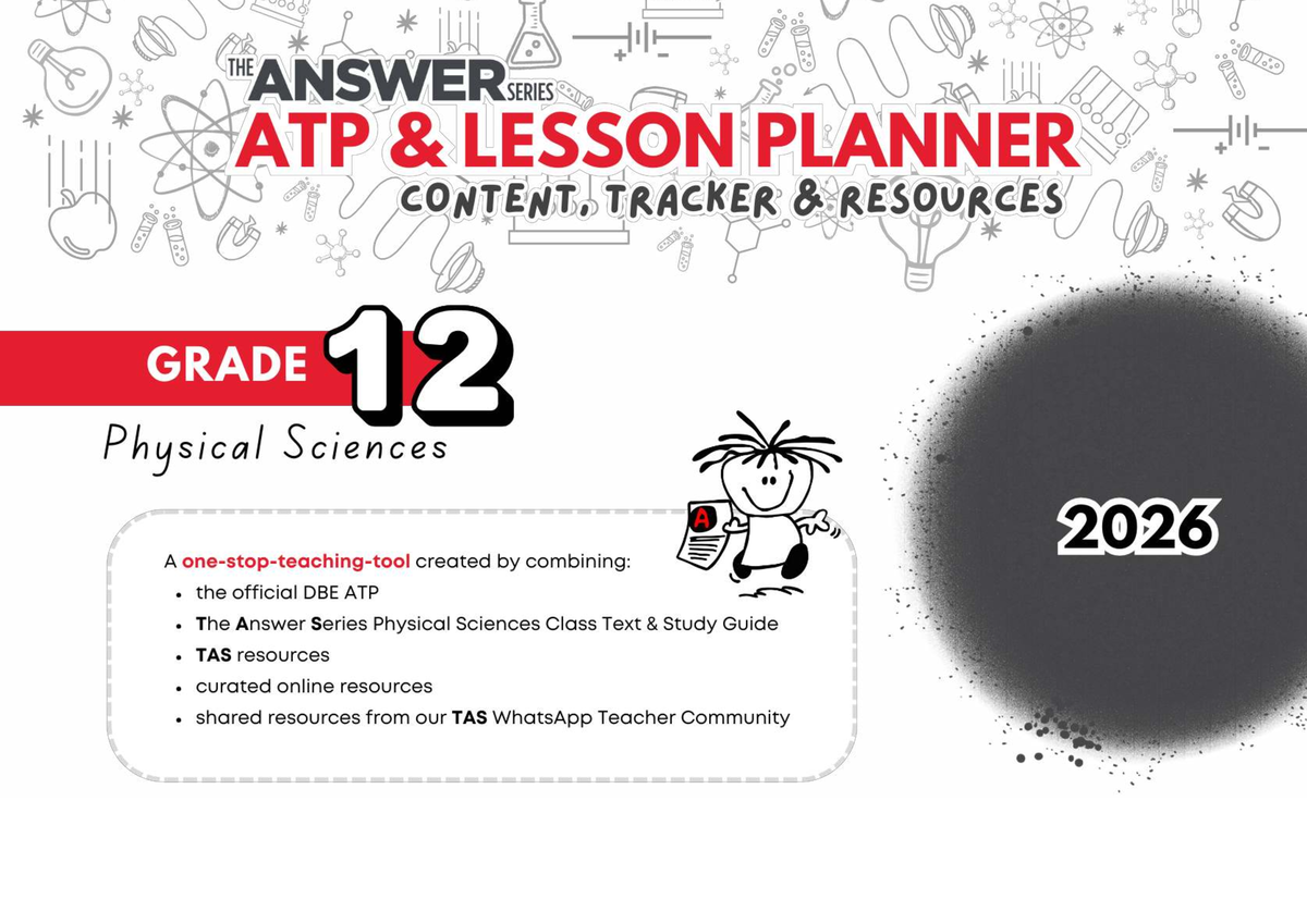 2026 GR 12 PHYSICAL SCIENCES ATP LESSON PLANNER (Terms 1-4) - Studocu