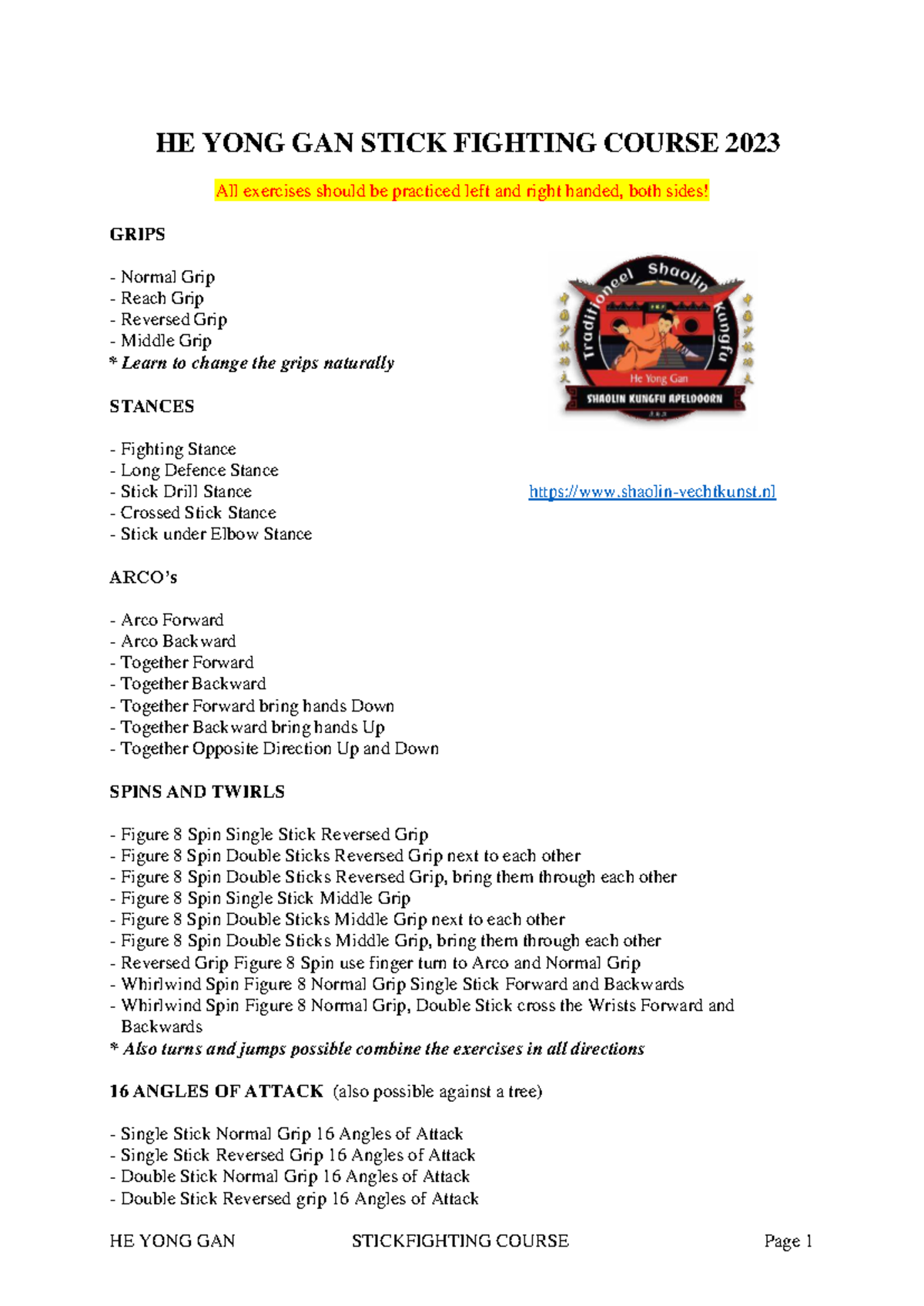HE YONG GAN STICKFIGHTING COURSE: Essential Techniques & Drills 2023 ...