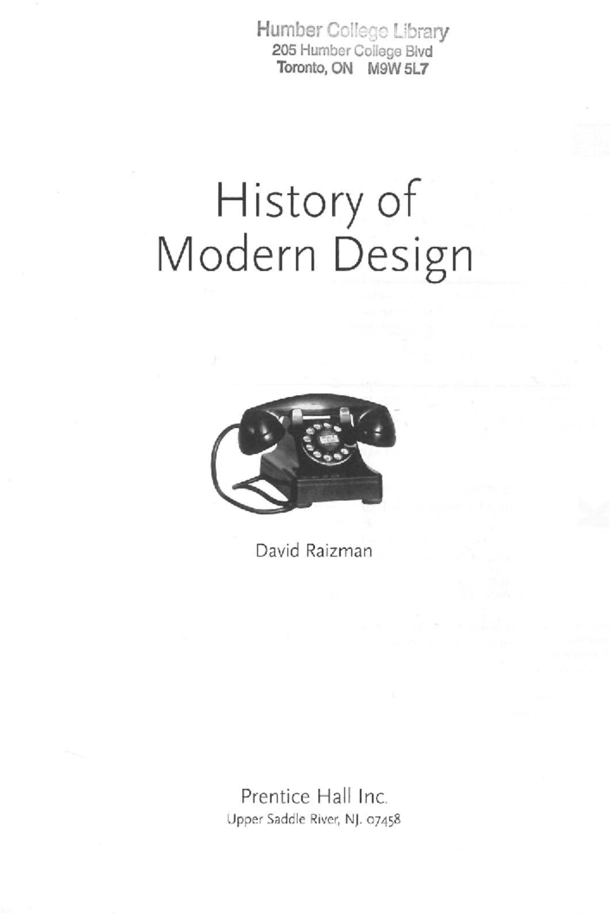 Humber CoHcr,8 History of Modern Design - Chapter 7: Mechanization ...