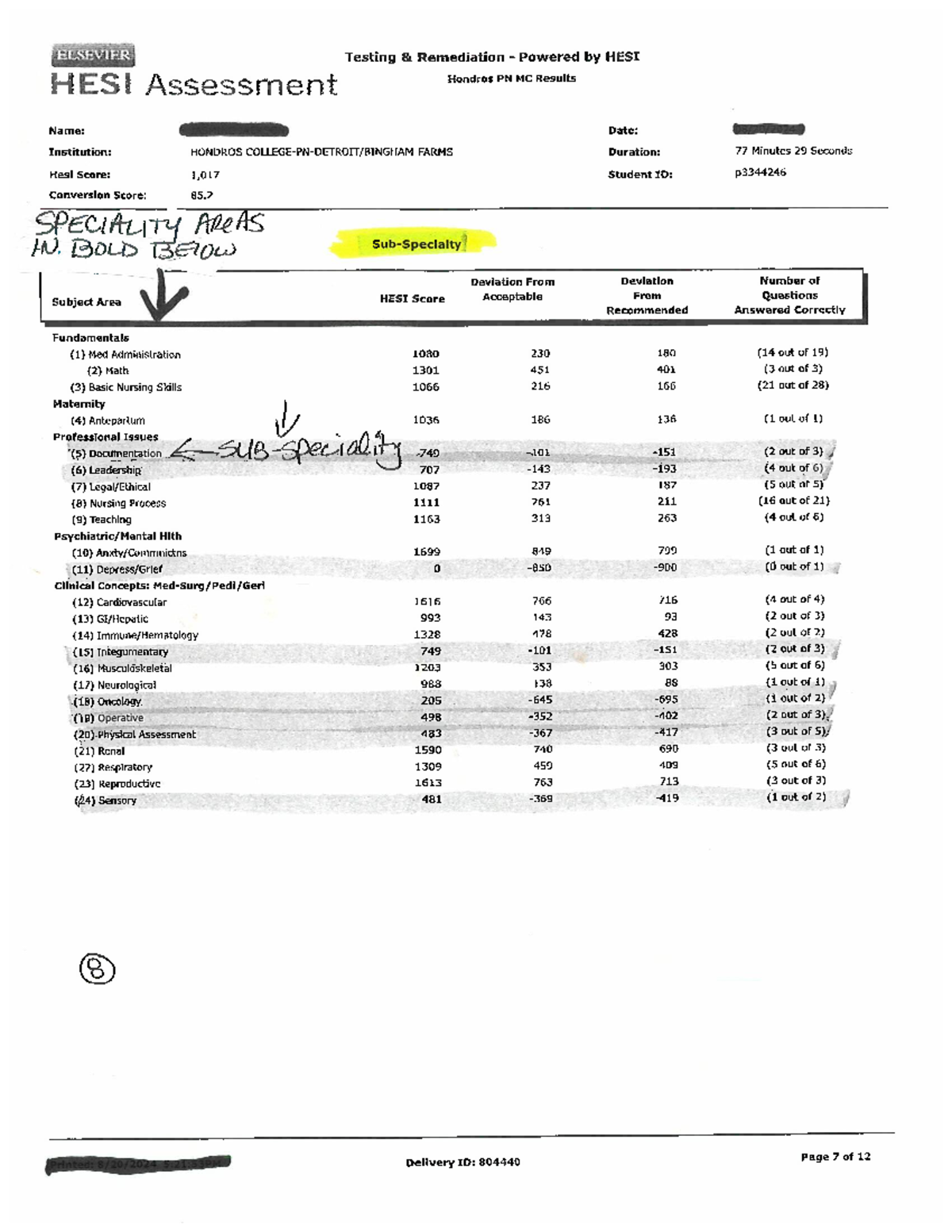 HESI Remediation Sample 1 TL - ELSEVIER Testing Remediation Powered ...