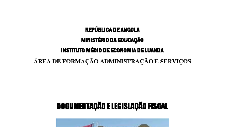 Documentação e Legislação Fiscal em Angola - DLF 2021 - Studocu