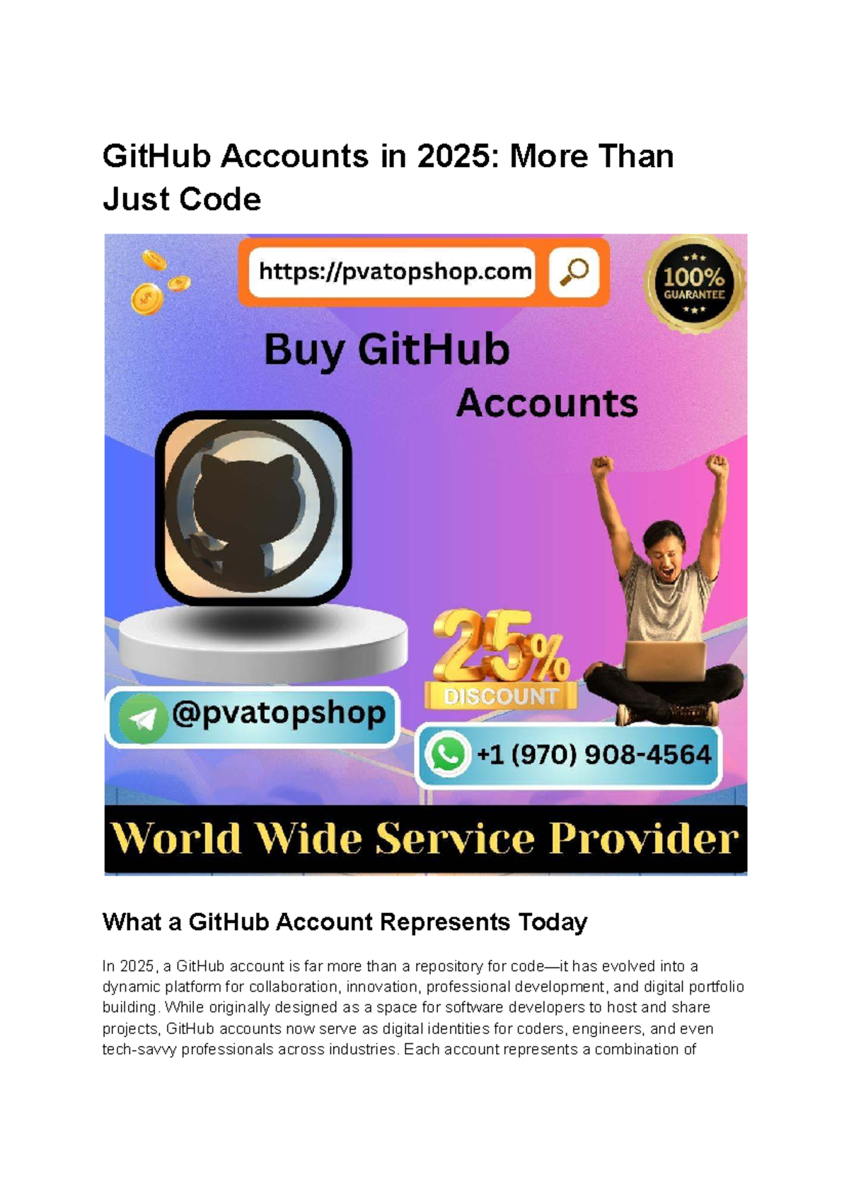 GitHub Accounts in 2025: The Evolution of Digital Identity - Studocu