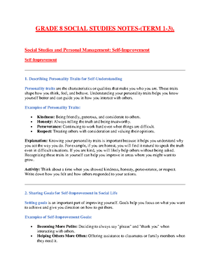 Grade 7 Rationalized Pre-Technical Studies Notes for Terms 1-3 (2024 ...