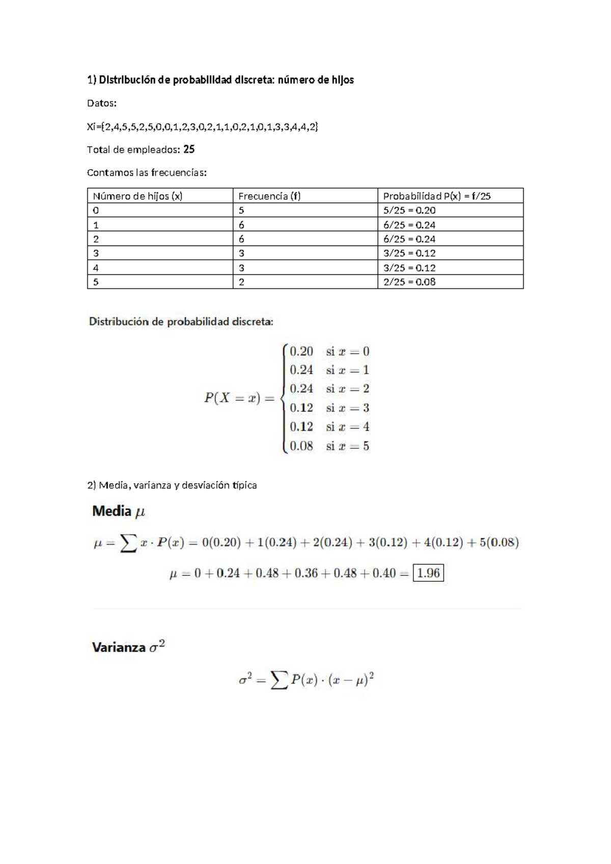 Unidad 3: Actividad 1 - Distribución de Probabilidad Discreta - Studocu