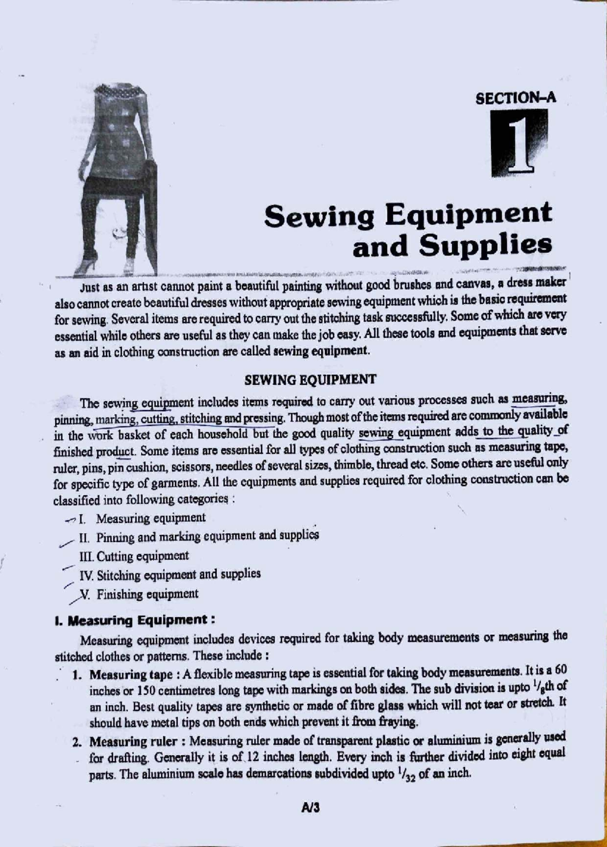 Sewing Equipment and Supplies: Essential Tools for H-Notes Exam Prep ...