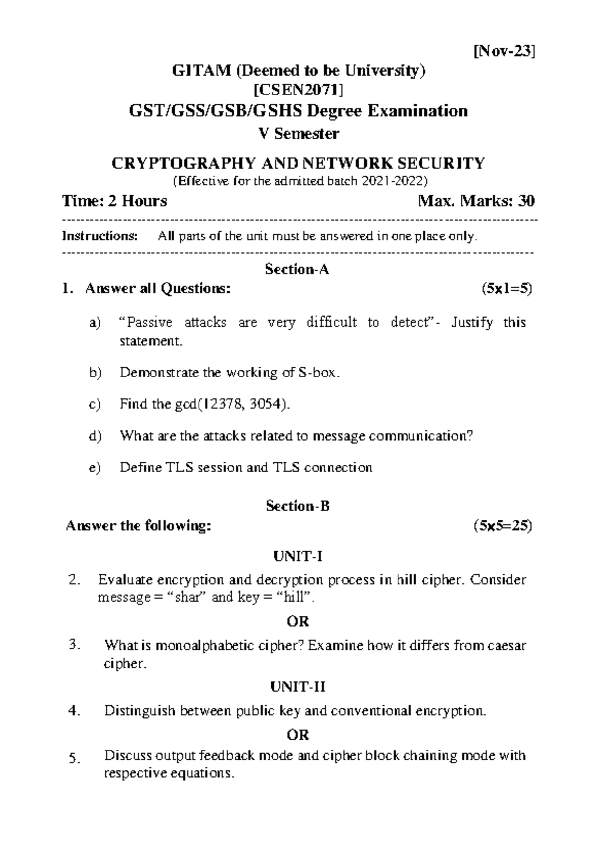 CNS VIVA QA - SECURITY CONCEPTS AND CRYPTOGRAPHY ANSWERS - Studocu