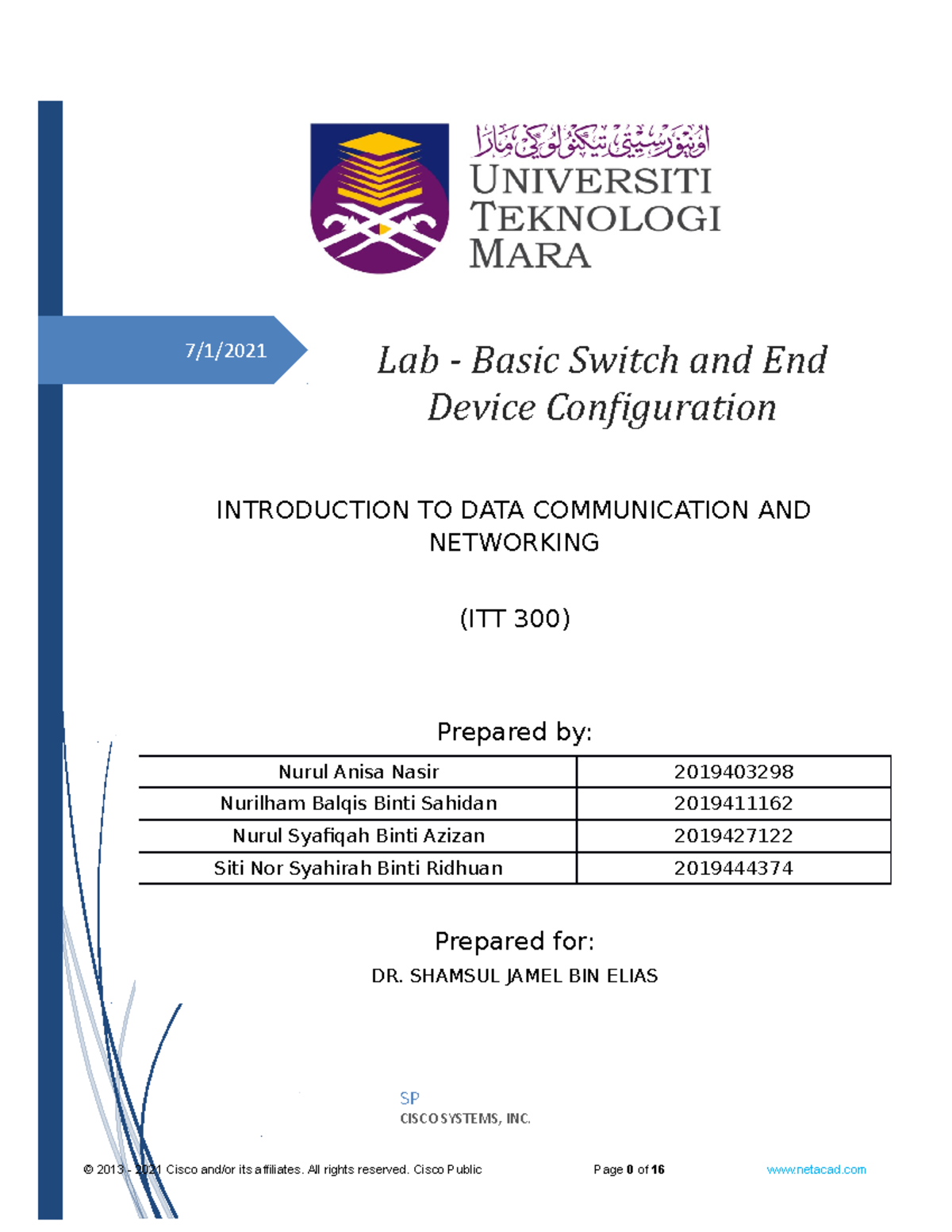 Latest Lab Basic Switch And End Device Configuration 71 Sp Cisco Systems Inc