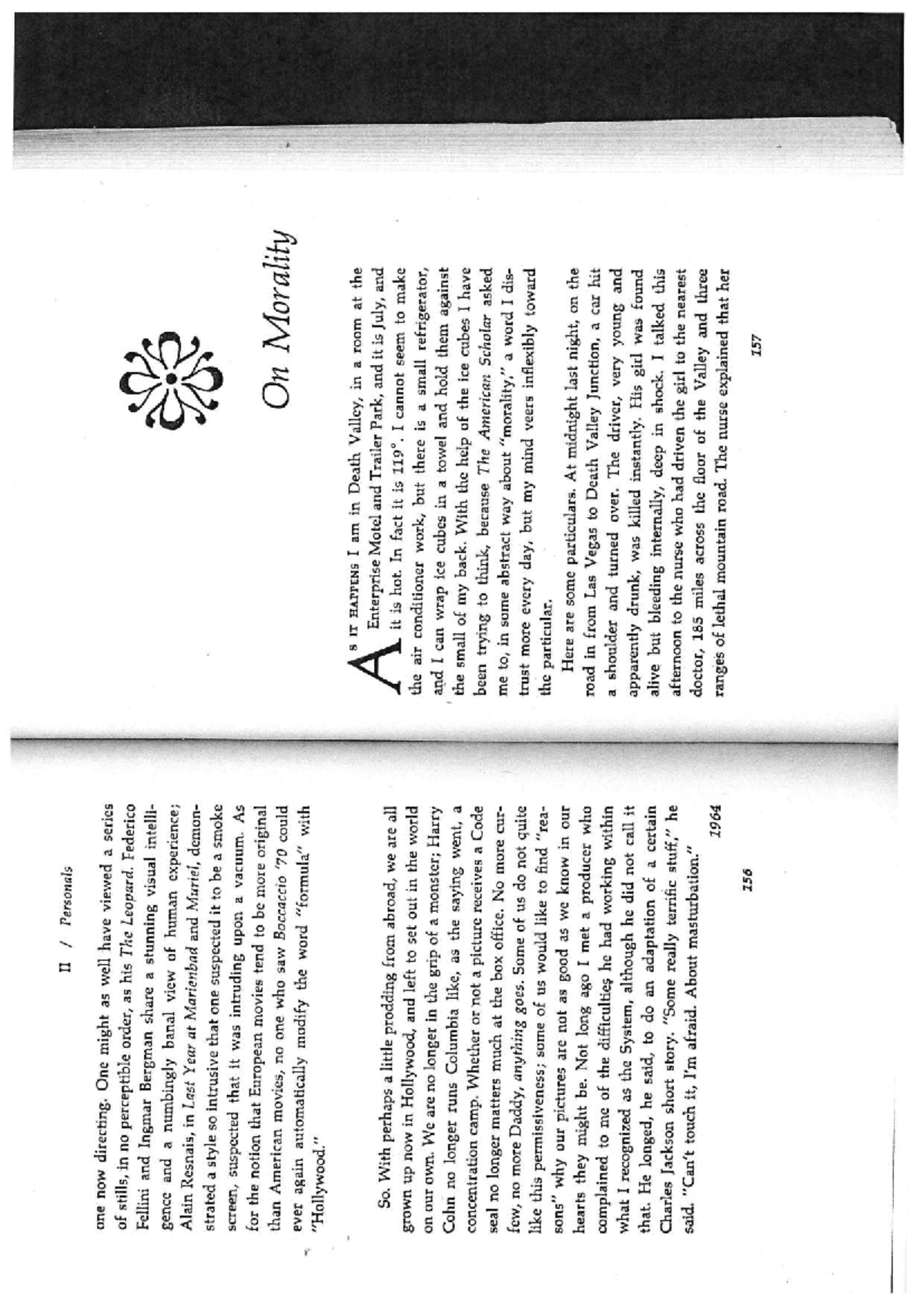 On Morality: Insights from Didion's Reflections on Human Nature - Studocu