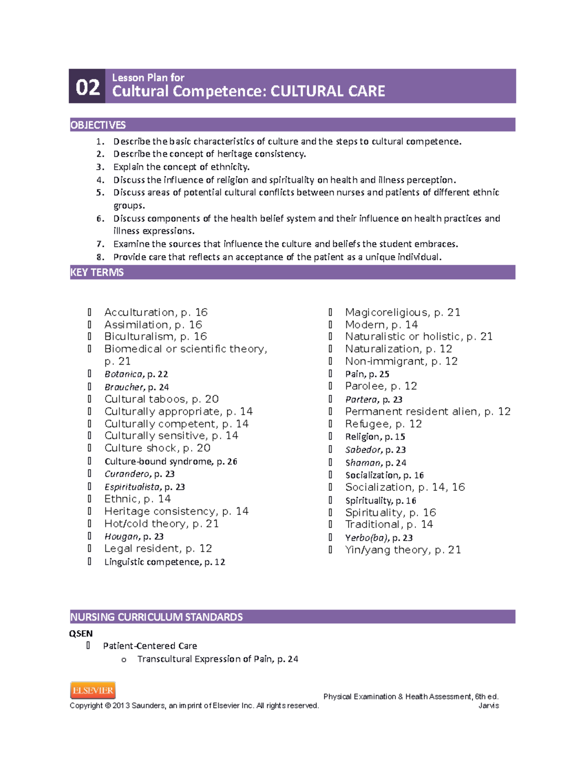 CULT 002 - Cultural Competence: Key Concepts and Lesson Notes - Studocu