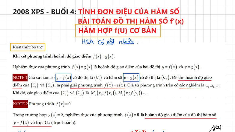 2008 XPS BUOI 4: TINH DON DIEN CUA HAM SO HOP CO BAN - Studocu