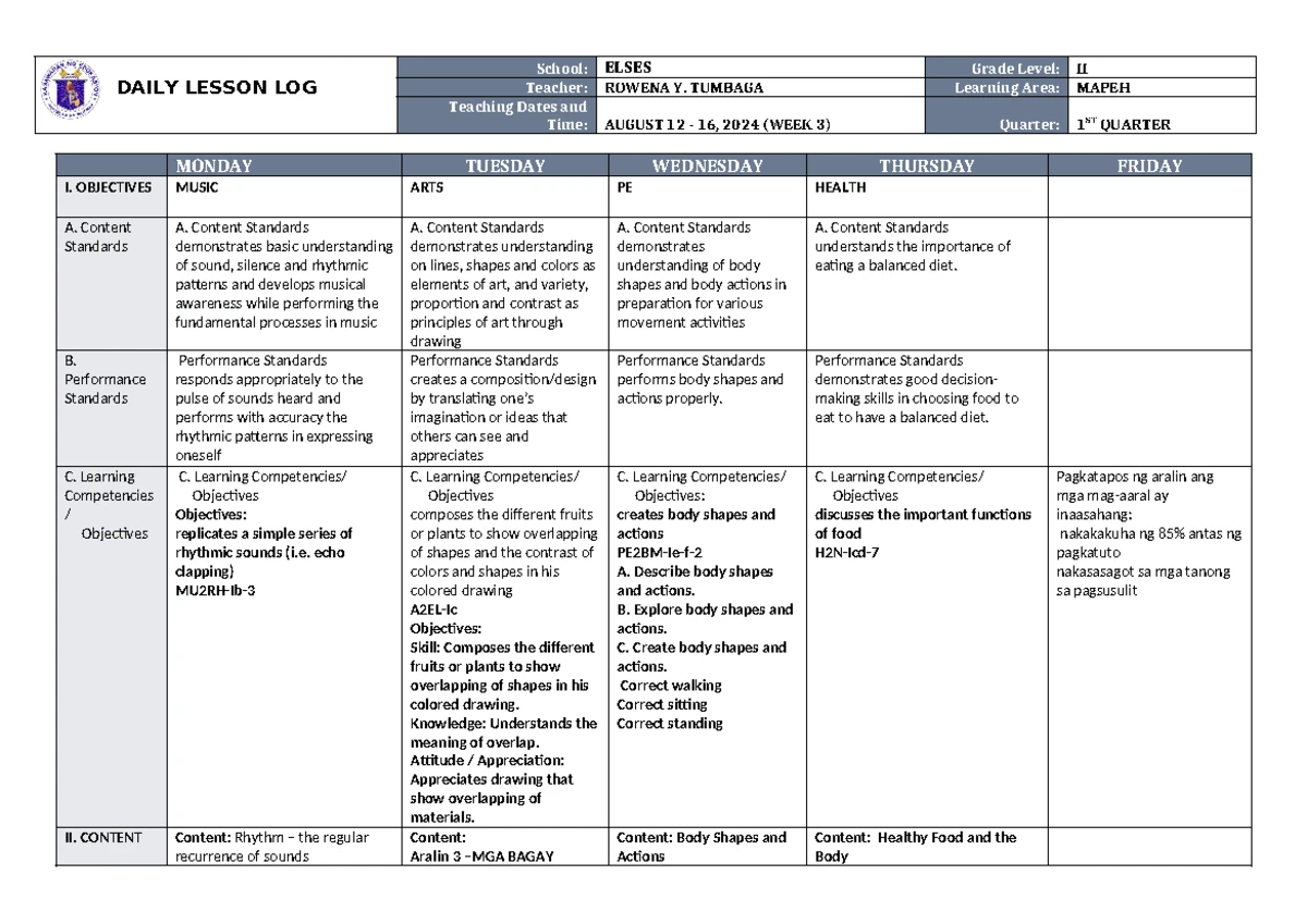 NRP Lesson Plan for Grade 3: Enhancing Reading Skills & Genres - Studocu