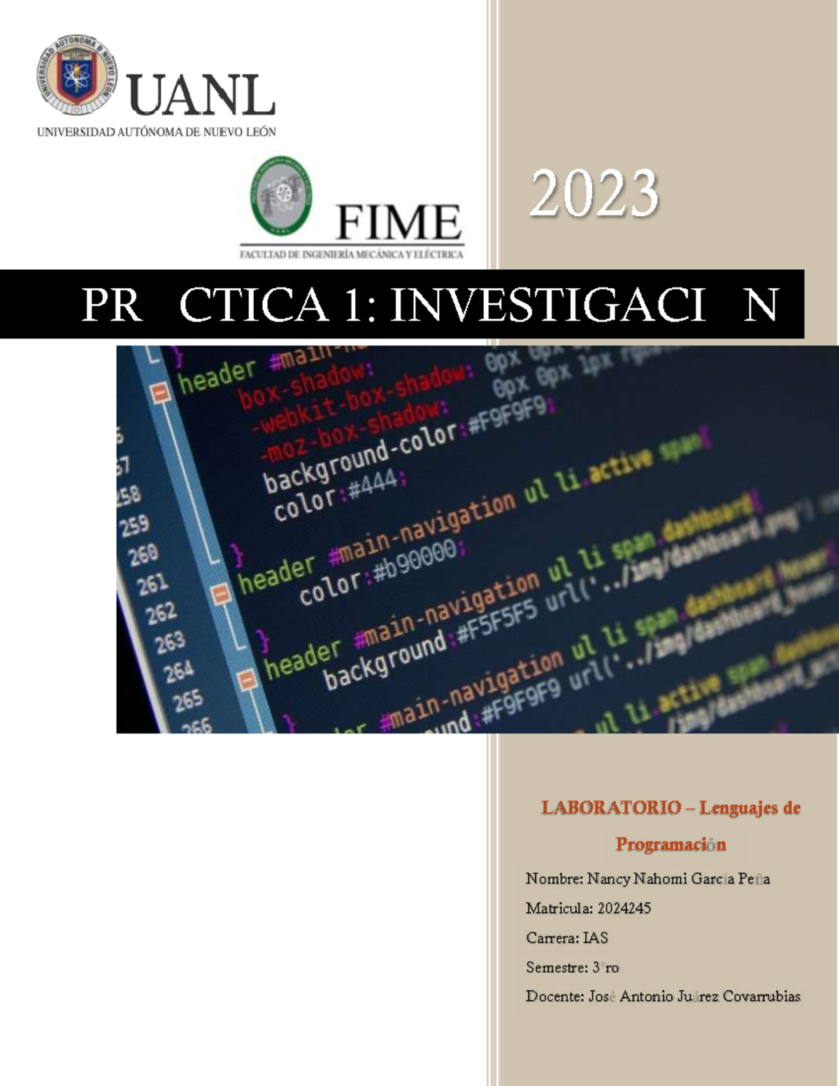 Práctica 1: Investigación en Lenguajes de Programación - IAS 2023 - Studocu