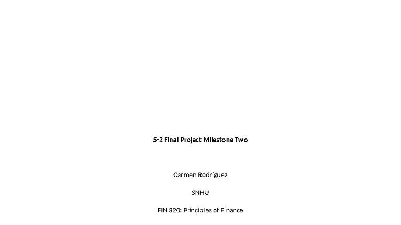 FIN 320: Final Project Milestone 2 - Financial Analysis of Chipotle ...