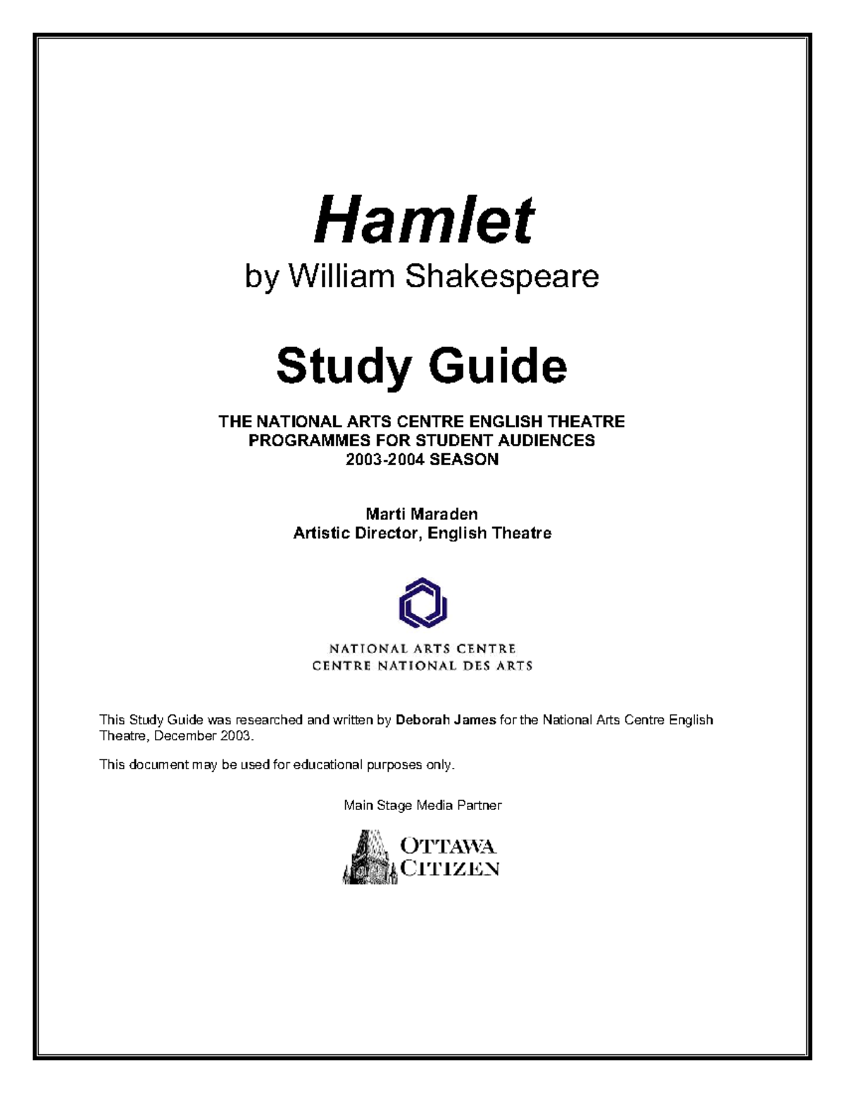 Hamlet study material equips you with the necessary skills to srudy ...