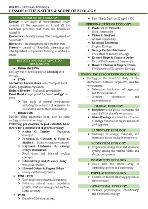 Instruments Used in ecological Research - Activity 1 Instruments Used ...