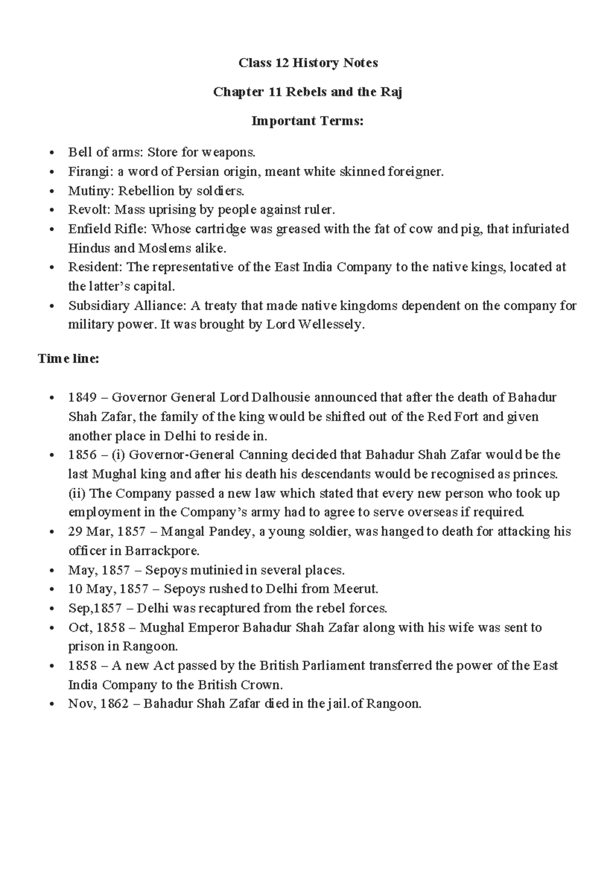Class 12 Chapter 11 History Notes - Class 12 History Notes Chapter 11 ...