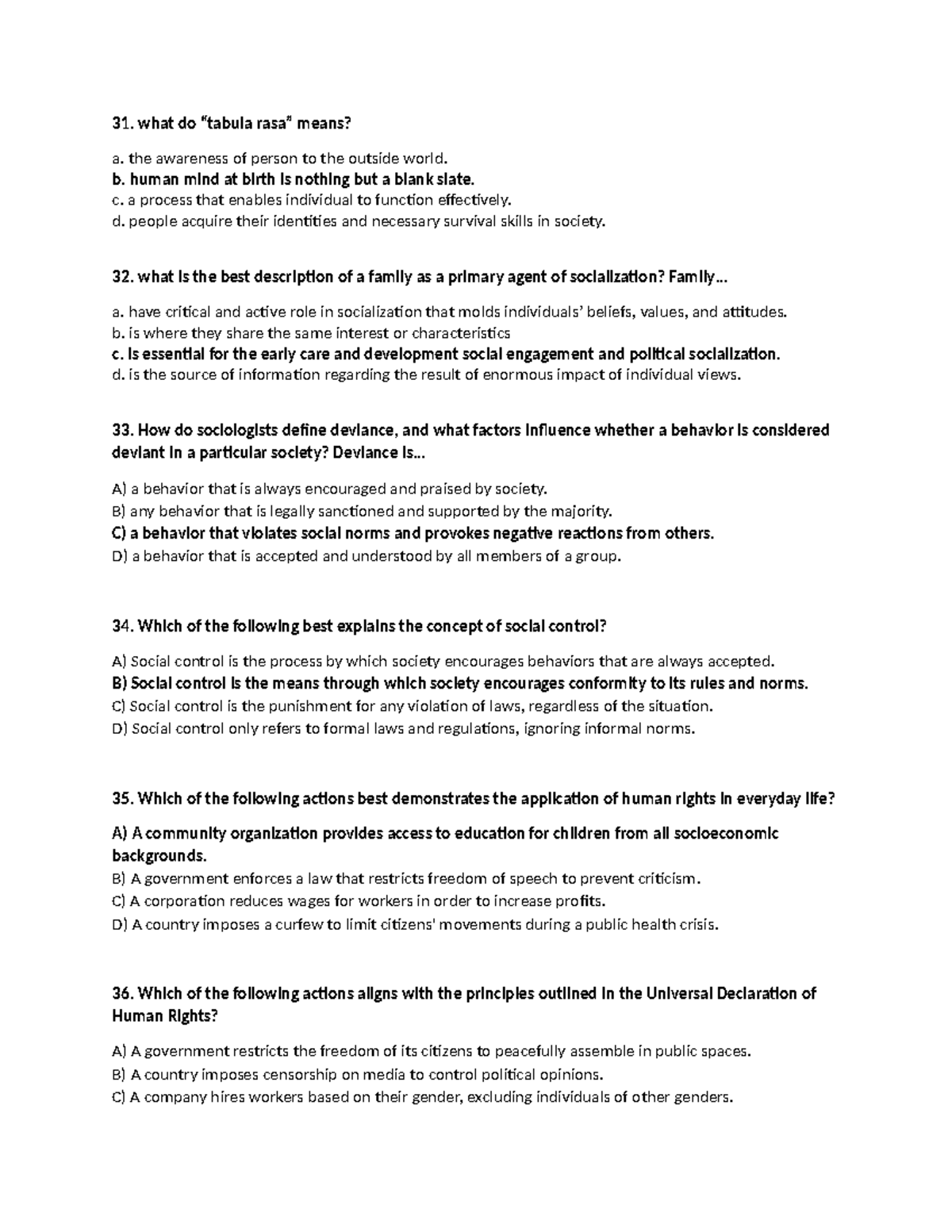 UCSP 31-40 Final Exam Questions Summary and Review - Studocu