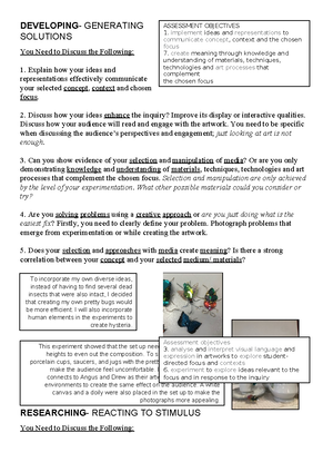 High Level Example snr vis art 19 ia1 asr high 1 - 191504 Visual Art ...