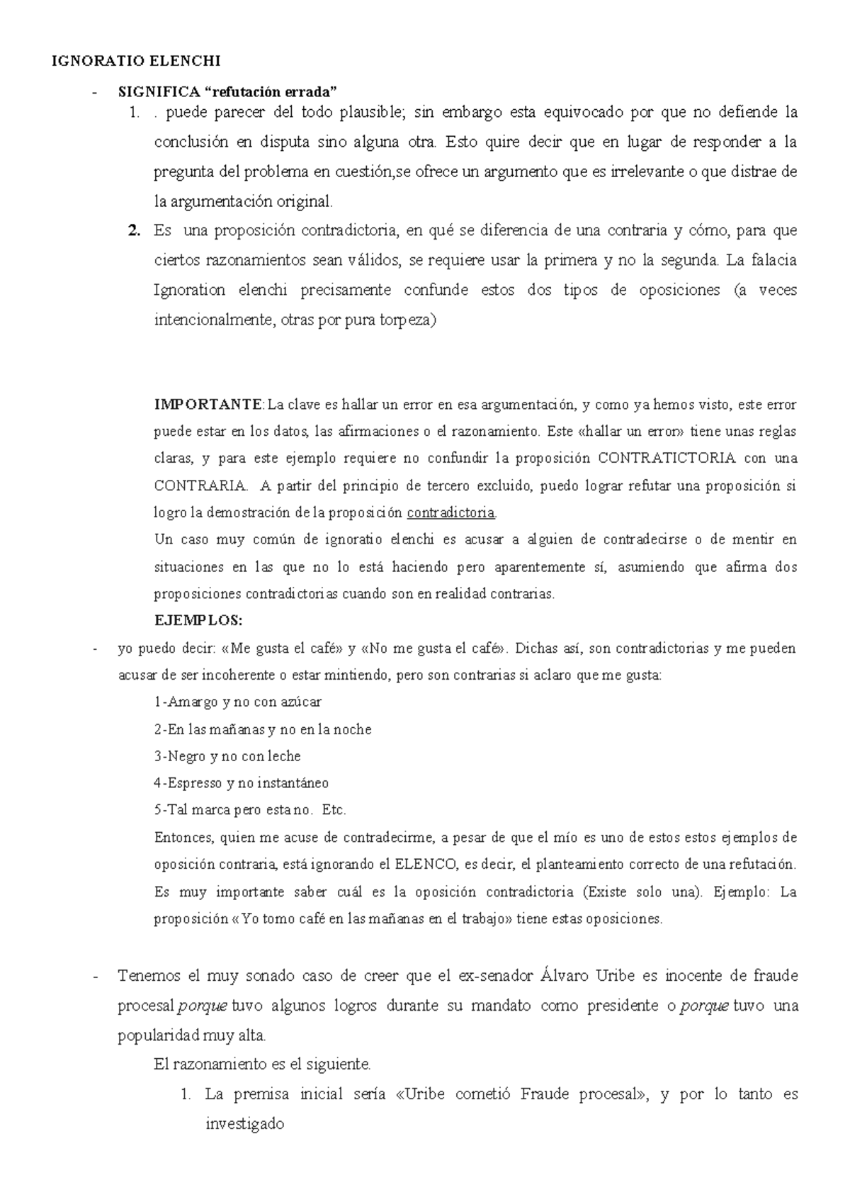 Ignoratio Elenchi - es informativo - IGNORATIO ELENCHI - SIGNIFICA ...