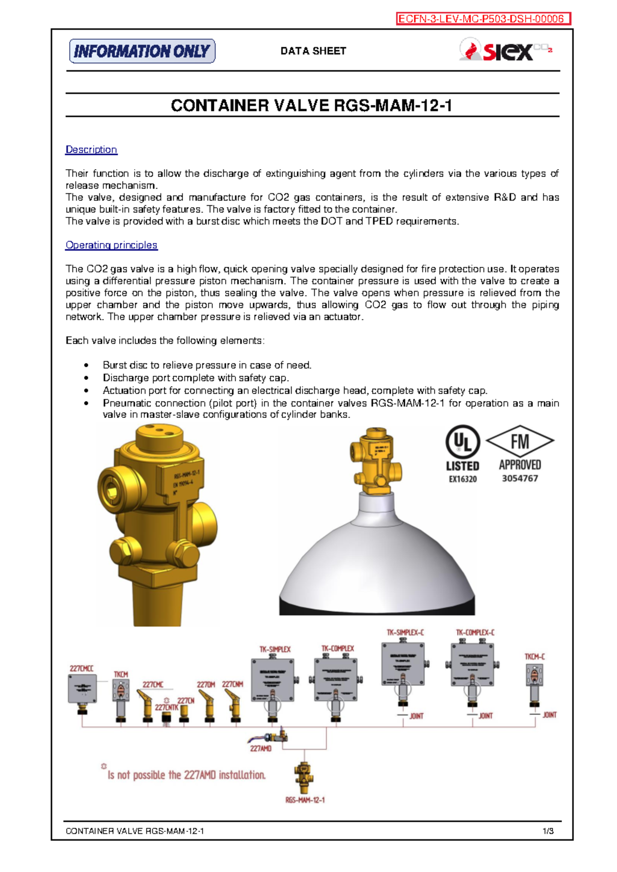 Container Valve Data Sheet DSH-00006 Rev C-2 - Studocu