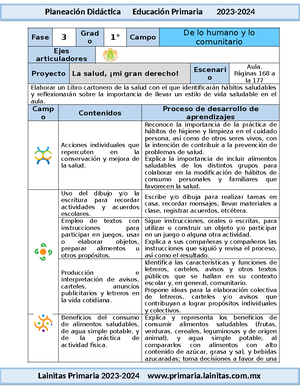 3º S25 y 26 Planeación Profa. Kempis - Ciclo escolar 2023- Semana 25 y 26: del 4 al 15 de marzo ...