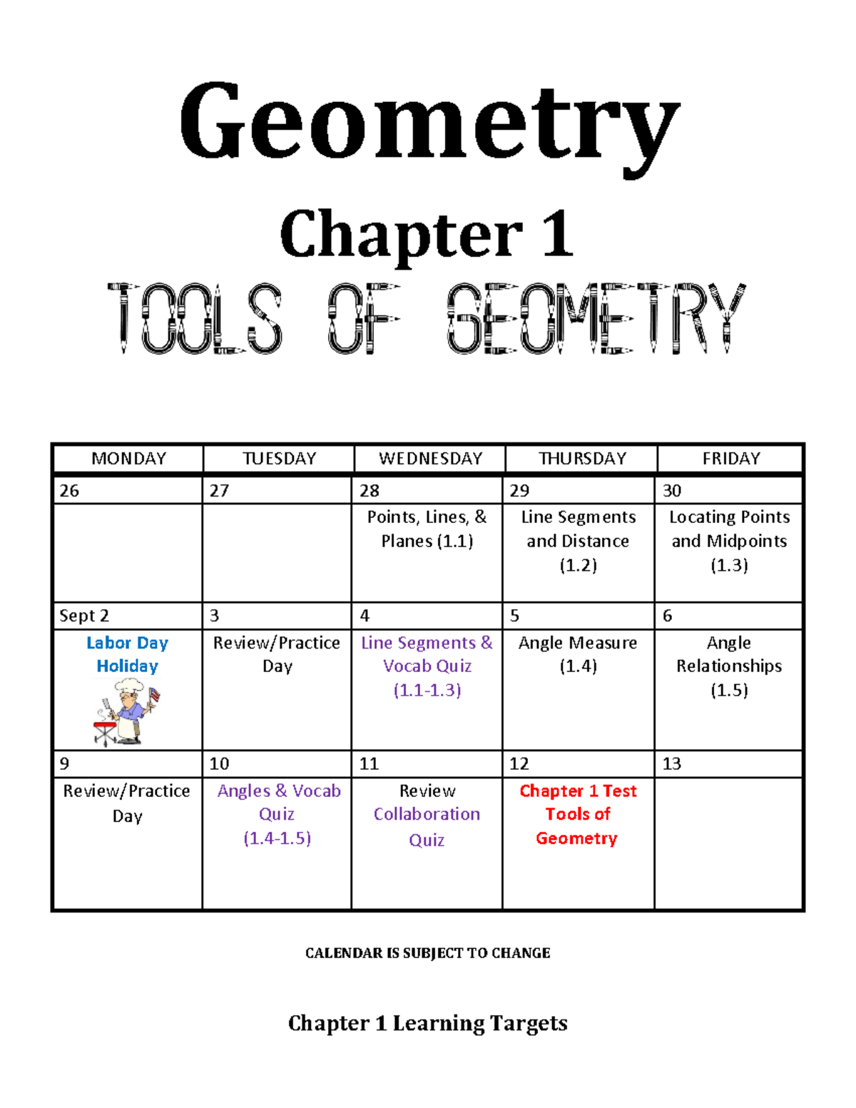 Geometry Chapter 1 Notes: Points, Lines, and Angles (2024) - Studocu