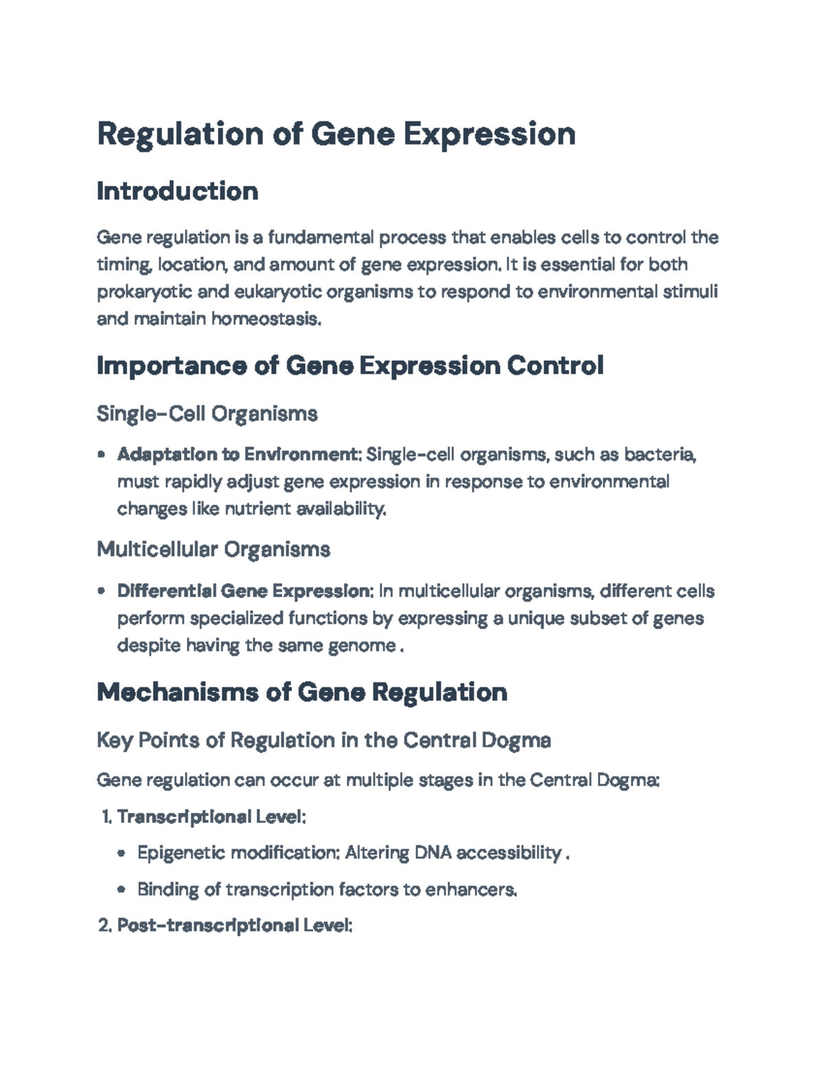 Regulation of Gene Expression in Prokaryotes and Eukaryotes ...