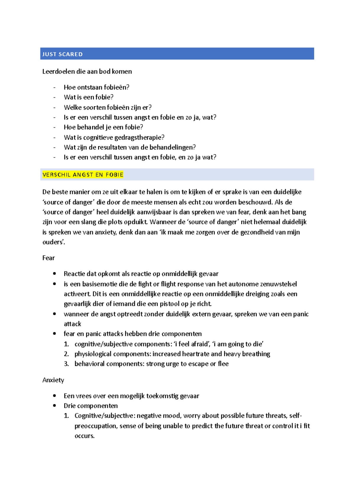 Psychologie 101: Fobieën en Angststoornissen Uitleg en Behandeling ...