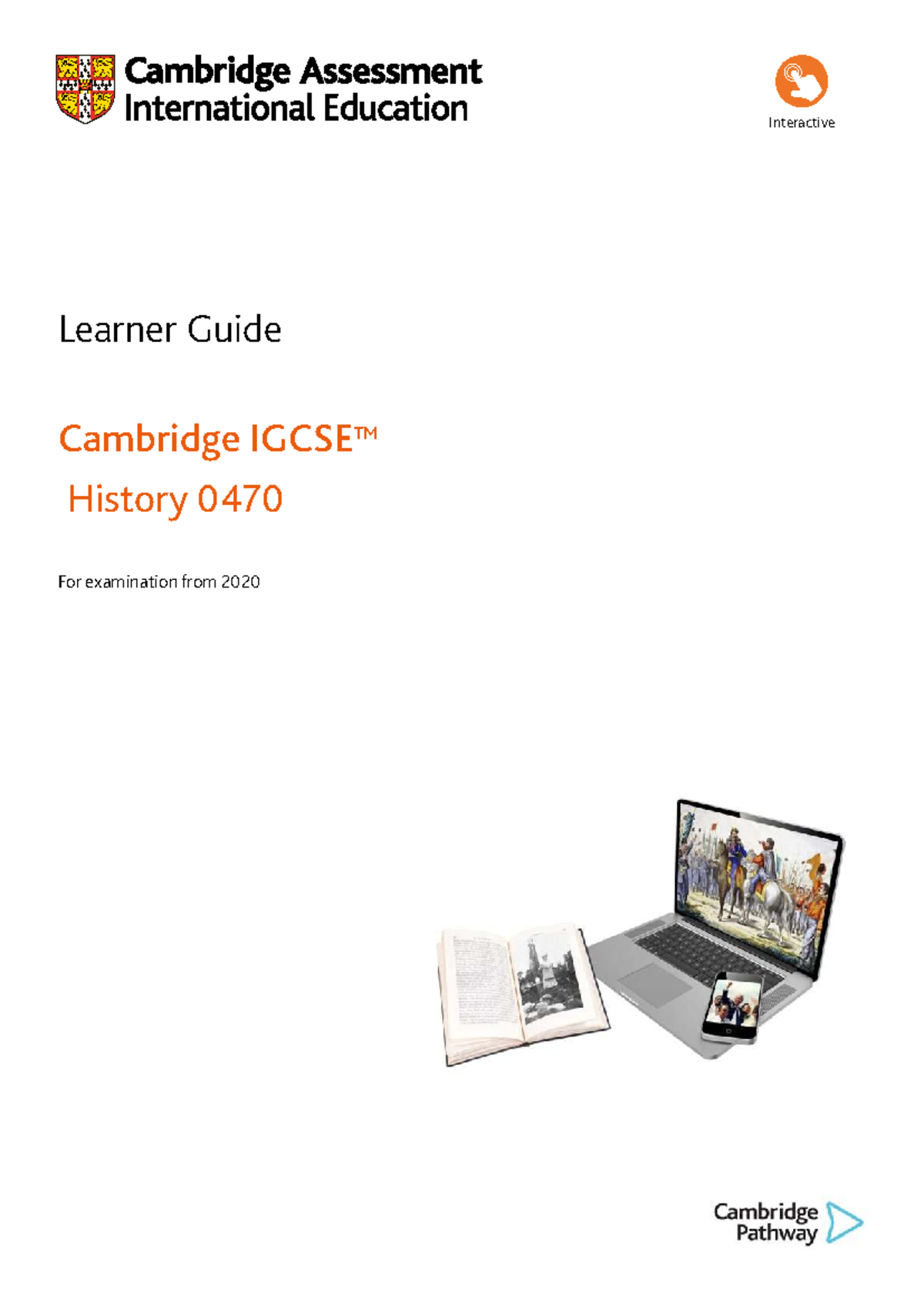 Cambridge IGCSE History 0470 Learner Guide & Assessment Overview - Studocu
