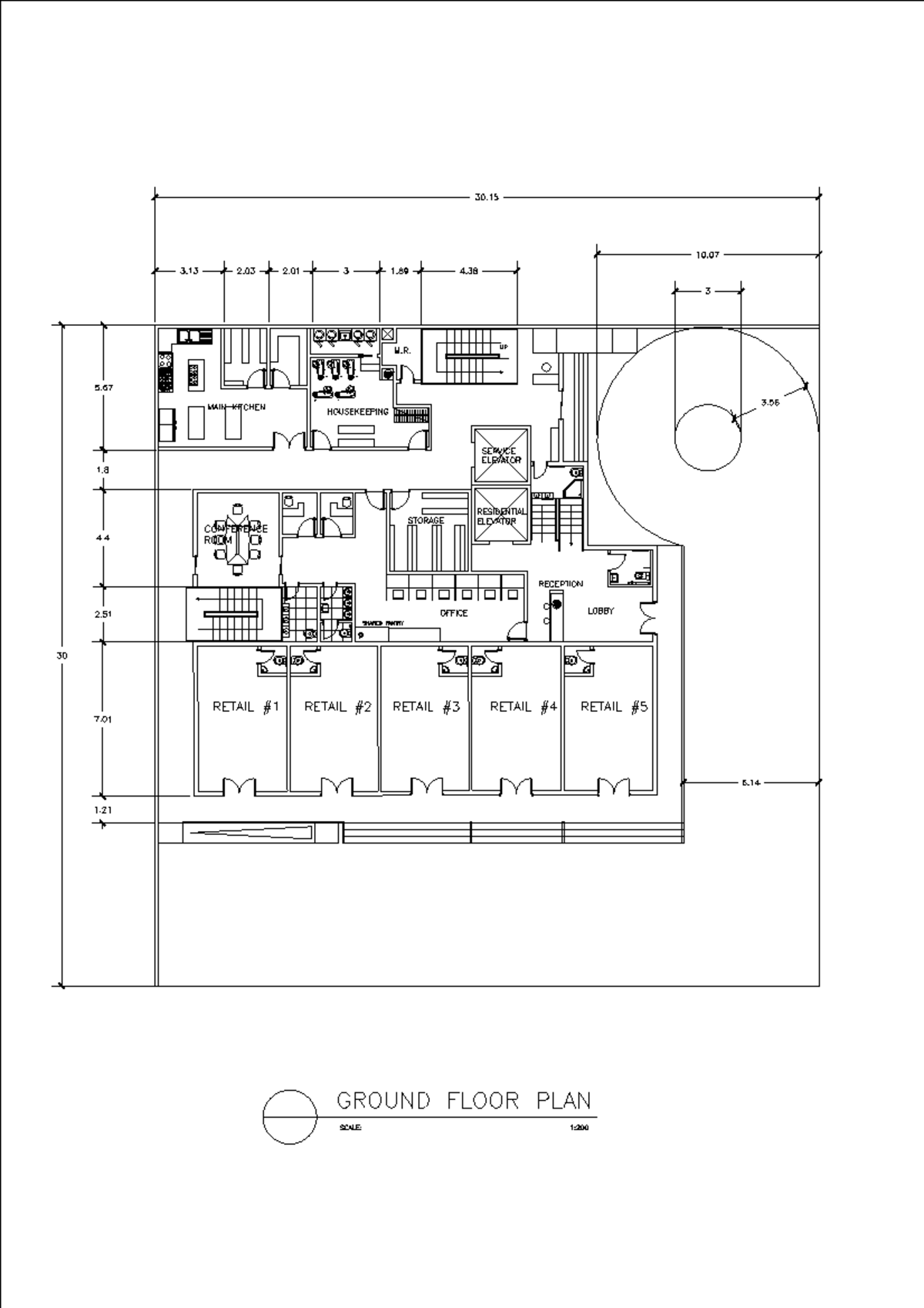 1:200 SCALE Ground Floor Plan for Workplace Layout - Studocu