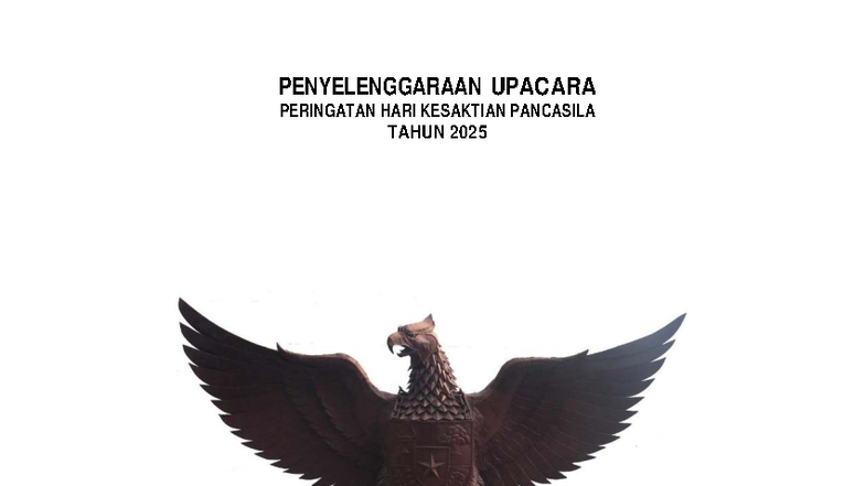 Pedoman Penyelenggaraan Upacara Hapsak 2025 - Studocu
