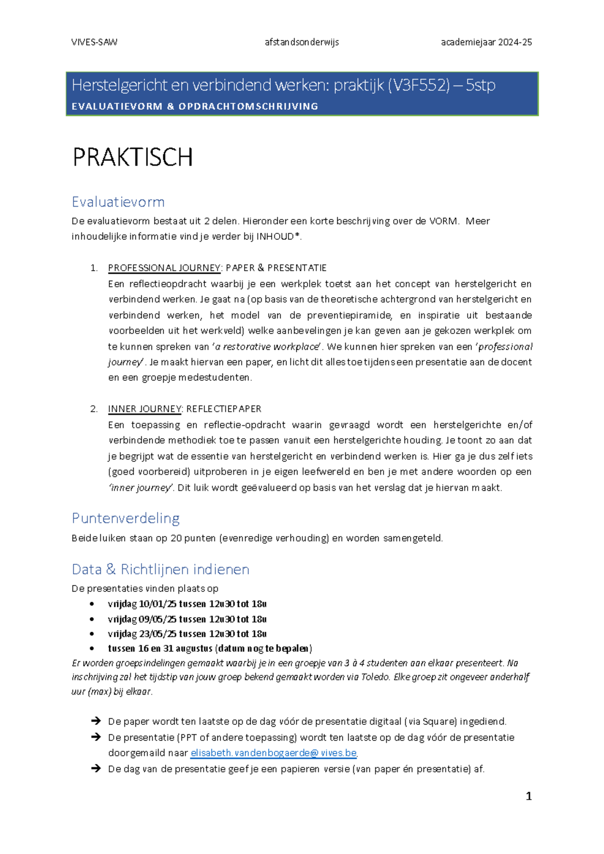 Opdracht omschrijving - Herstelgericht en verbindend werken: praktijk ...