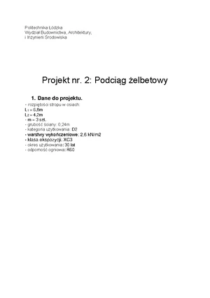 Tablice Winklera: Cztery Przęsła z Równomiernym Obciążeniem - Studocu