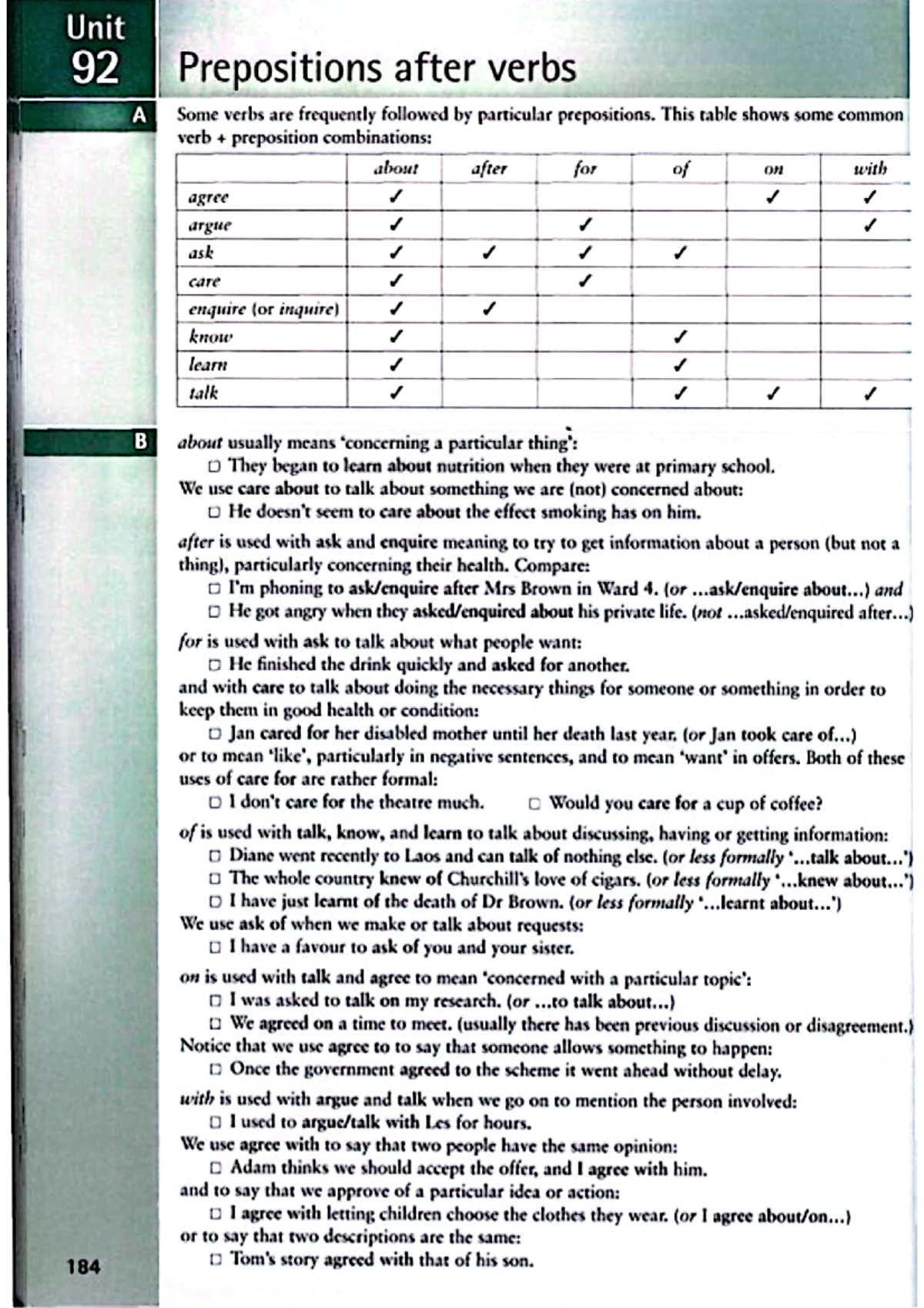 Worksheet-Grade 12-Revisions on Prepositions and Verbs - Studocu