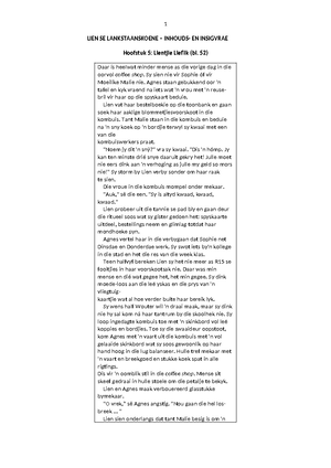 LIEN SE Lankstaanskoene Hoofstuk 1 - Antwoorde en Bespreking - LIEN SE LANKSTAANSKOENE ...