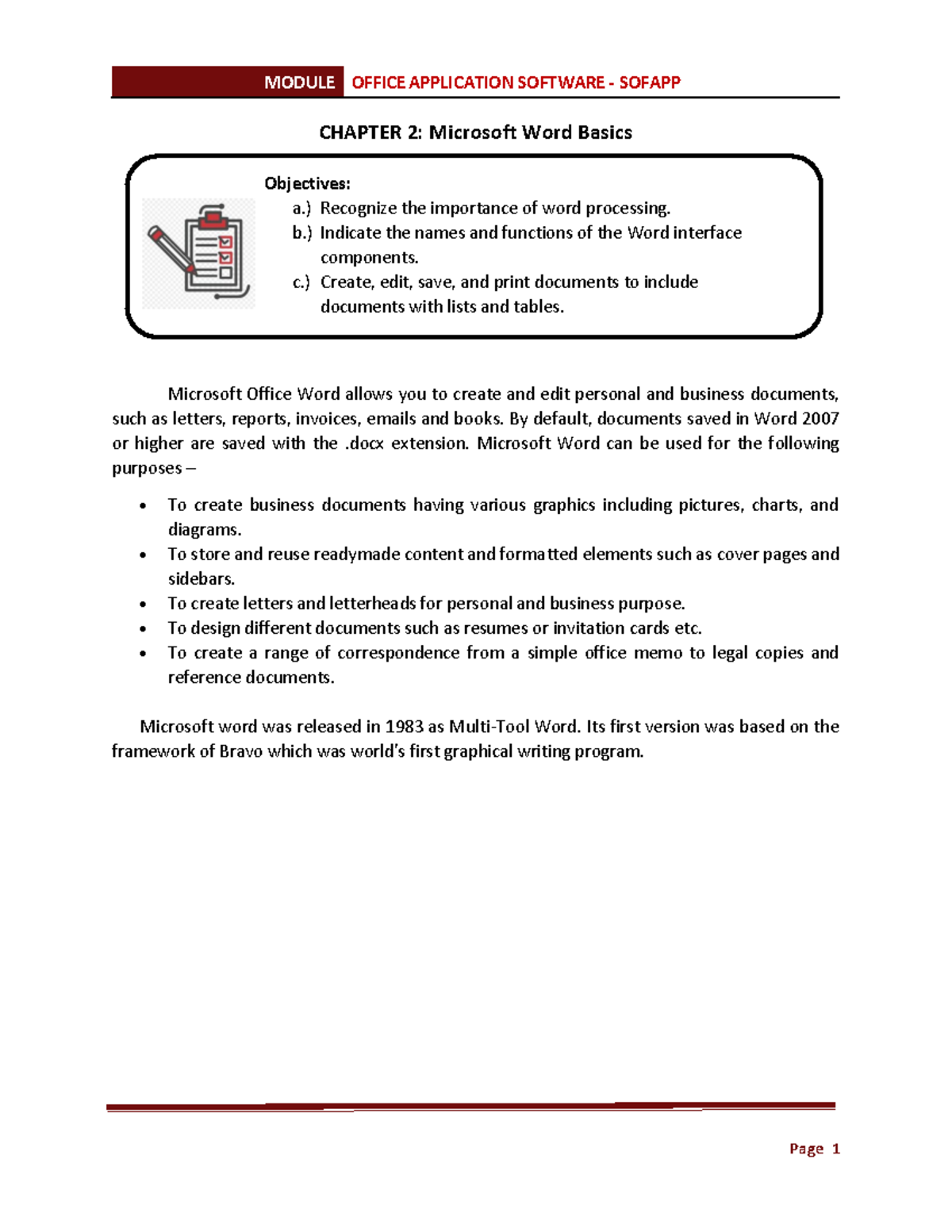 Chapter 2 - Microsoft Word: Essentials & Functions - Studocu