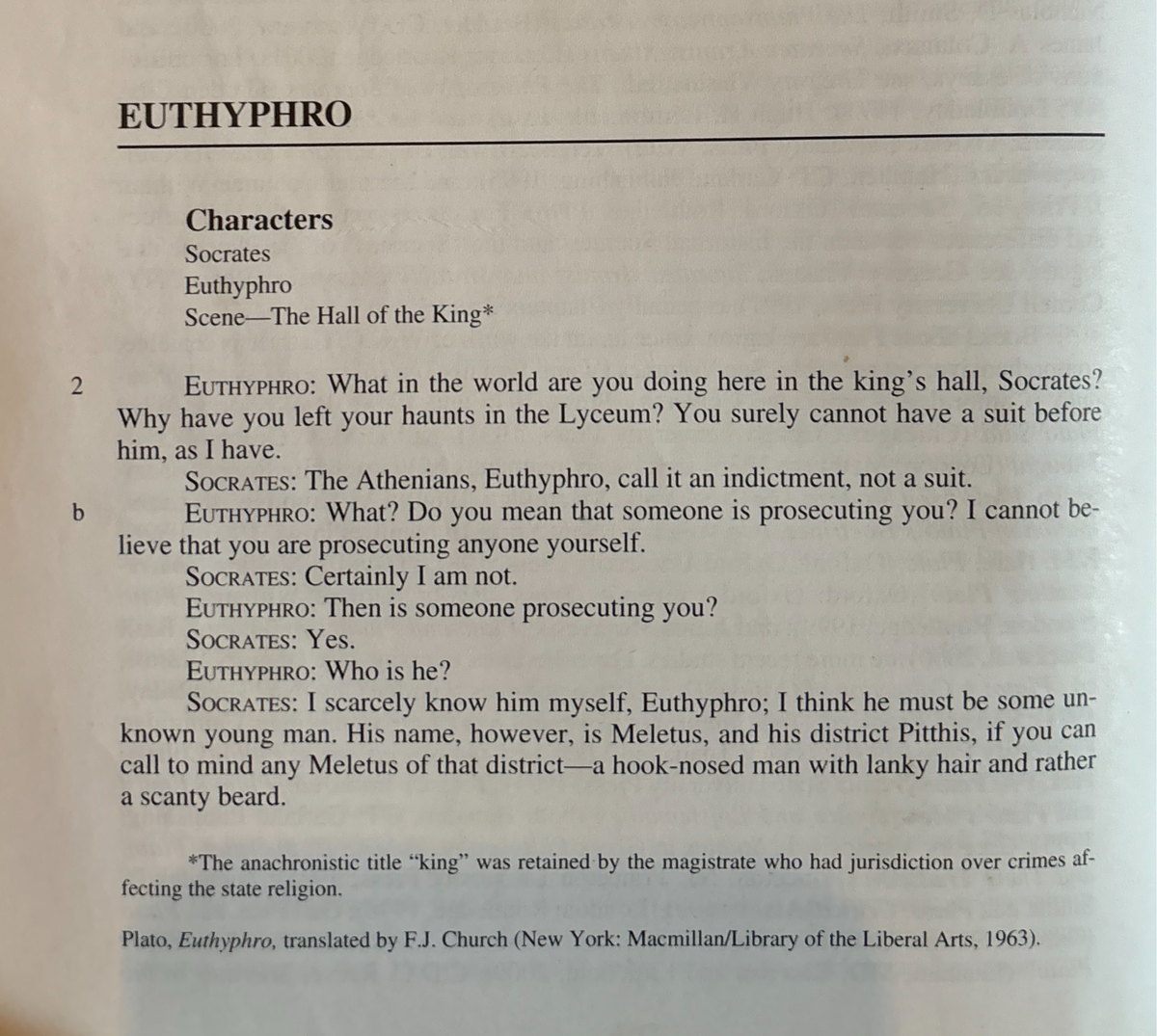 EUTHYPHRO: Socratic Dialogue on Piety and Impiety - Studocu